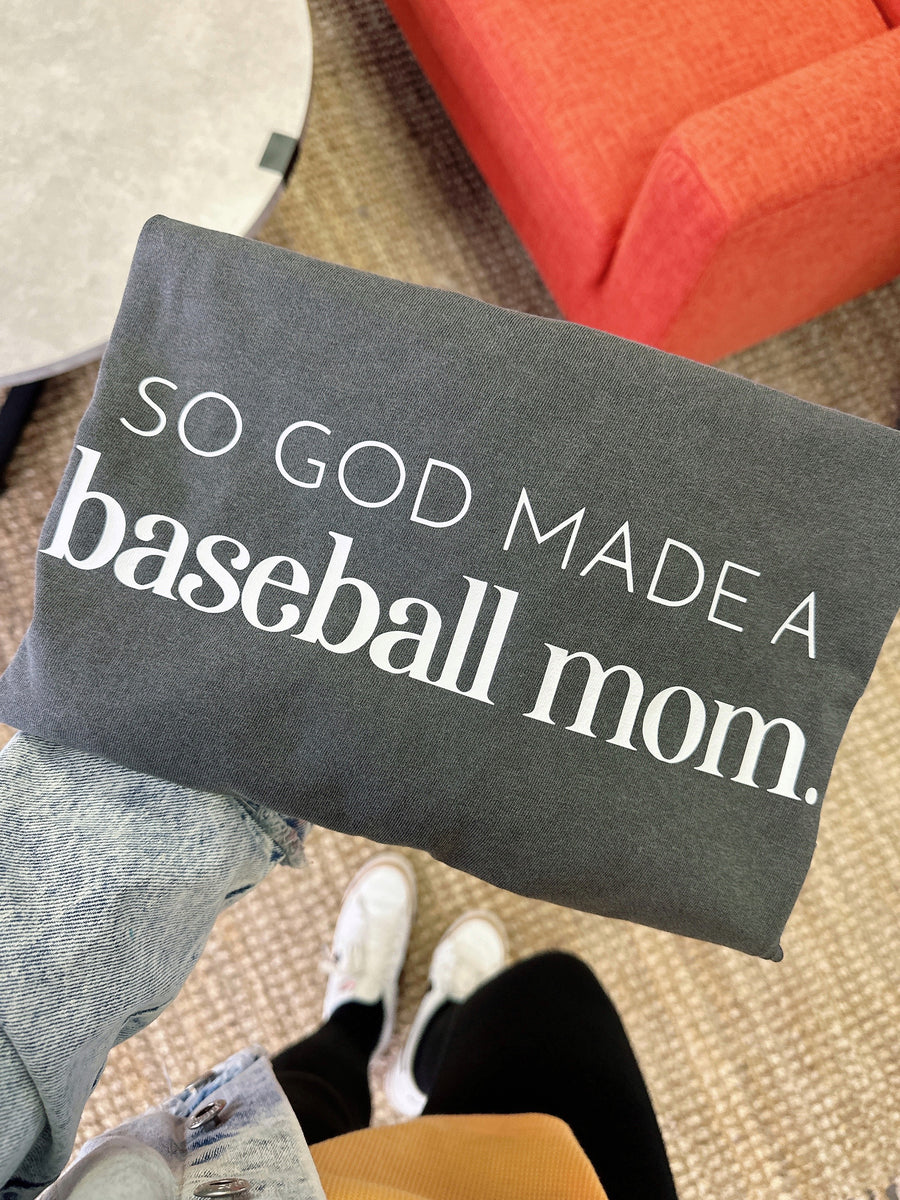 SALE! GOD MADE A BASEBALL MOM TEE – themidkiffhouse