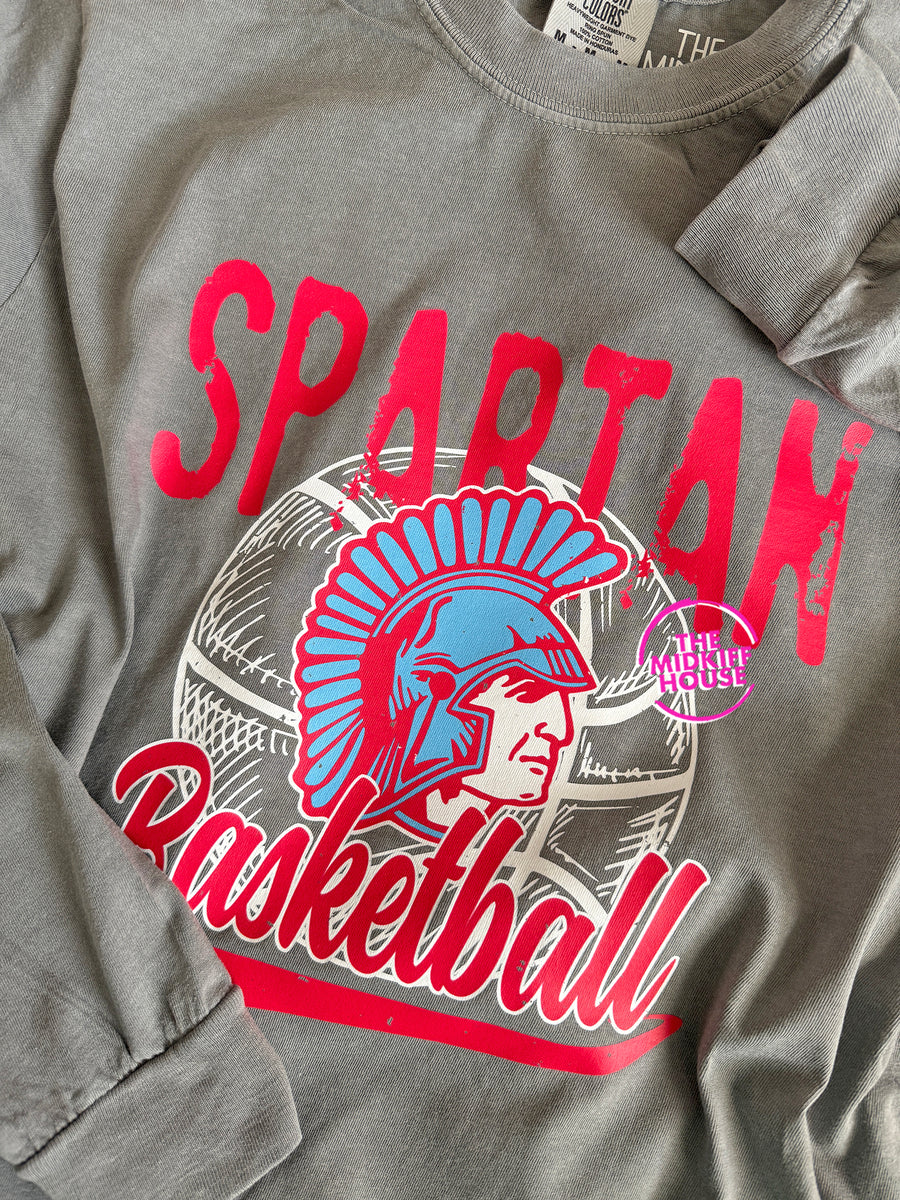 SPARTAN BASKETBALL STAMP LONG SLV – themidkiffhouse