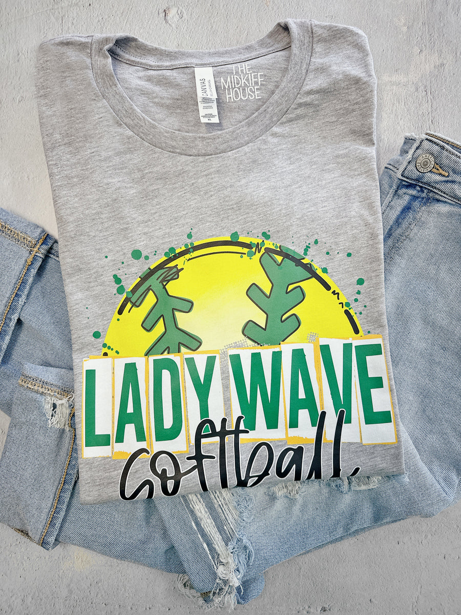 LADY WAVE SOFTBALL SKETCH TEE – themidkiffhouse